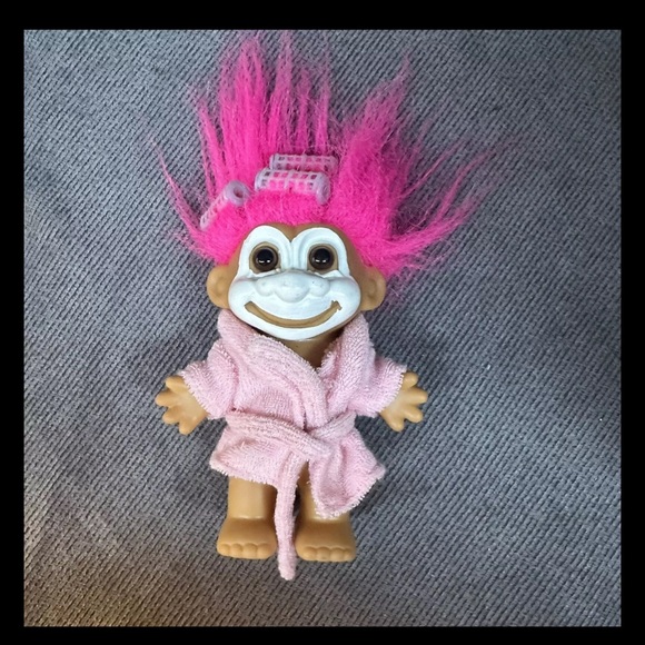 Russ | Accents | Vtg Russ Troll Doll Cold Cream Spa Lady W Robe And ...